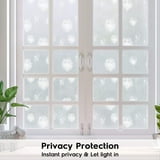 "BSHAPPLUS® 17.7""x78.7"" Frosted Blackout Window Film, Heat Control ...