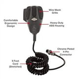 Cobra 4-Pin CB Radio Microphones with High-Flex Cord and Drop-Proof ABS ...