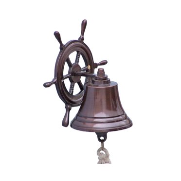 Cast Iron Hummingbird Dinner Bell Yard Art Wall Hanging Garden ...