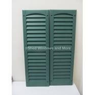 Louvered Shed Shutter or Playhouse Shutters Maroon 6" X 21", 1 Pair ...