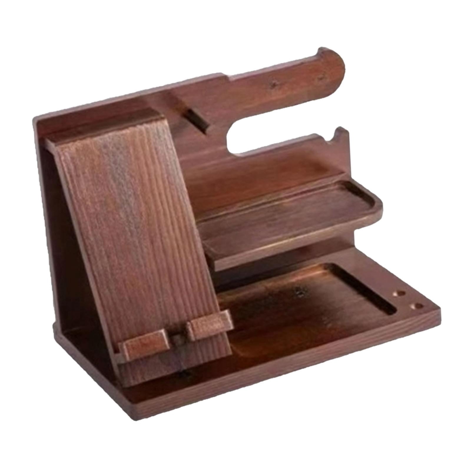 Maytalsory Multifunctional Wallet Desk Organizer Stylish Wooden Bedside ...