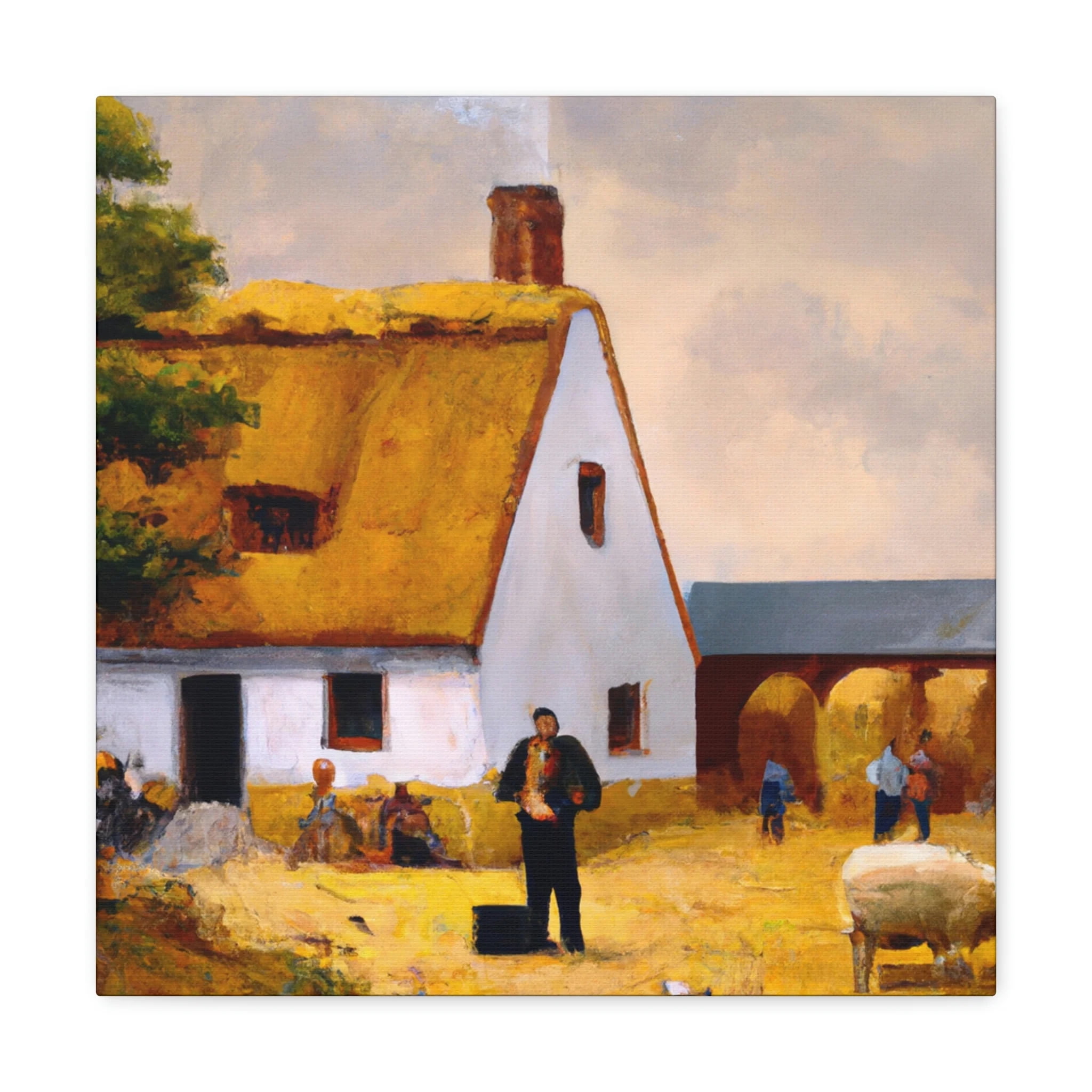 Rustic Farmhouse Sunset - Canvas - Walmart.com