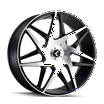 RTX Arsenic 16x7 4x100/114.3 ET40 CB73.1 Black Machined Wheel - Walmart.com
