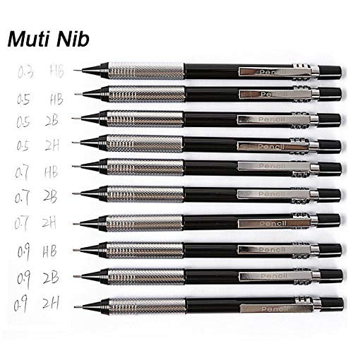 Automatic Mechanical Pencil HB Mechanical Pencil Pencil with Eraser,0 ...
