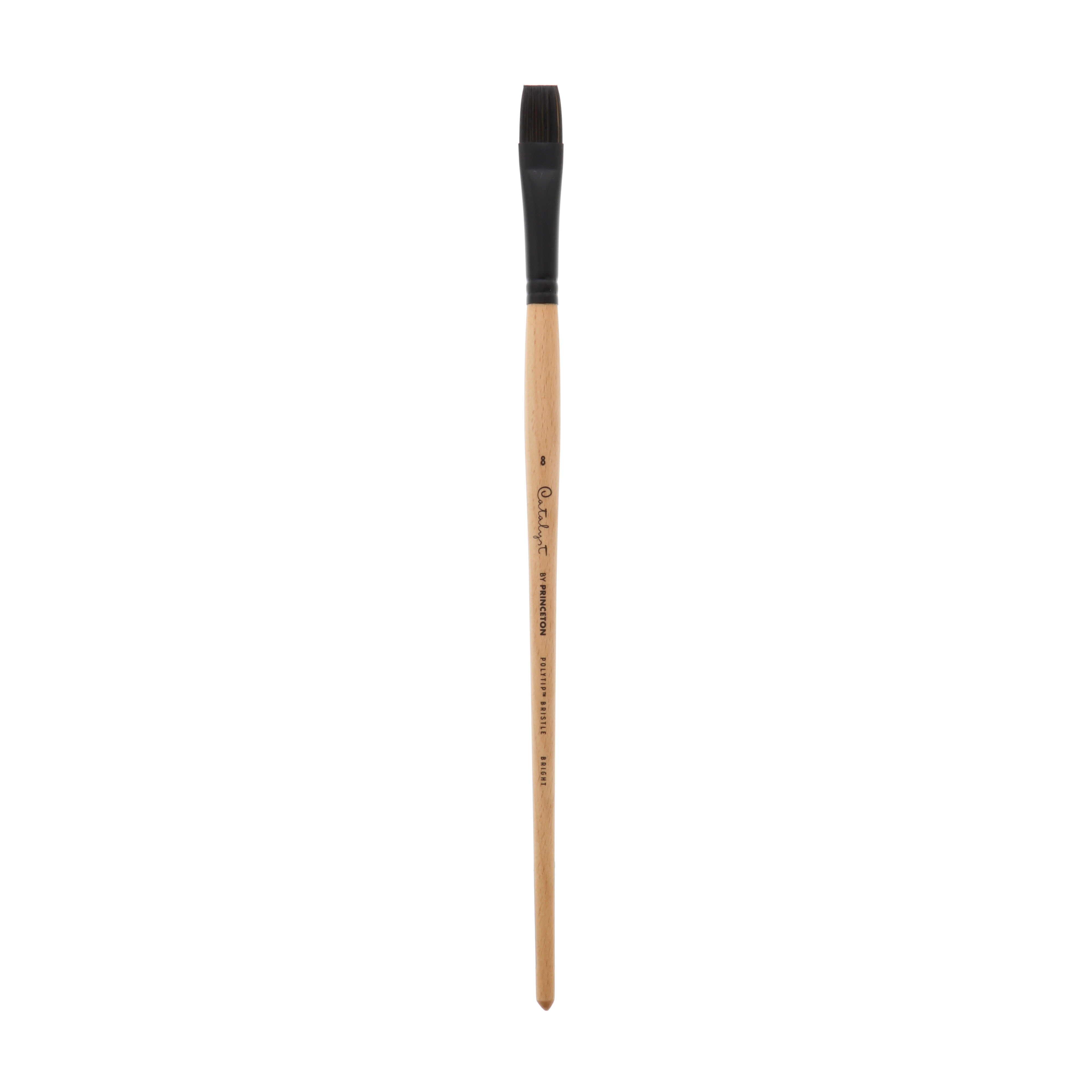 Princeton Brush Catalyst Polytip Long Handle Bristle Brush, Bright, 8 ...