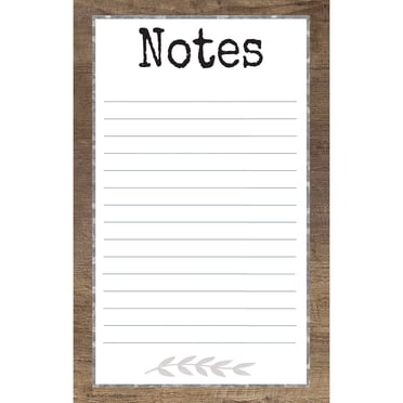 Teacher Created Resources Note Pad 5.25" x 8.25" 50 Sheets Per Pad ...