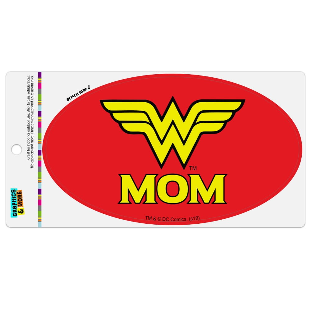 Wonder Woman Wonder Mom Logo Automotive Car Refrigerator Locker Vinyl ...