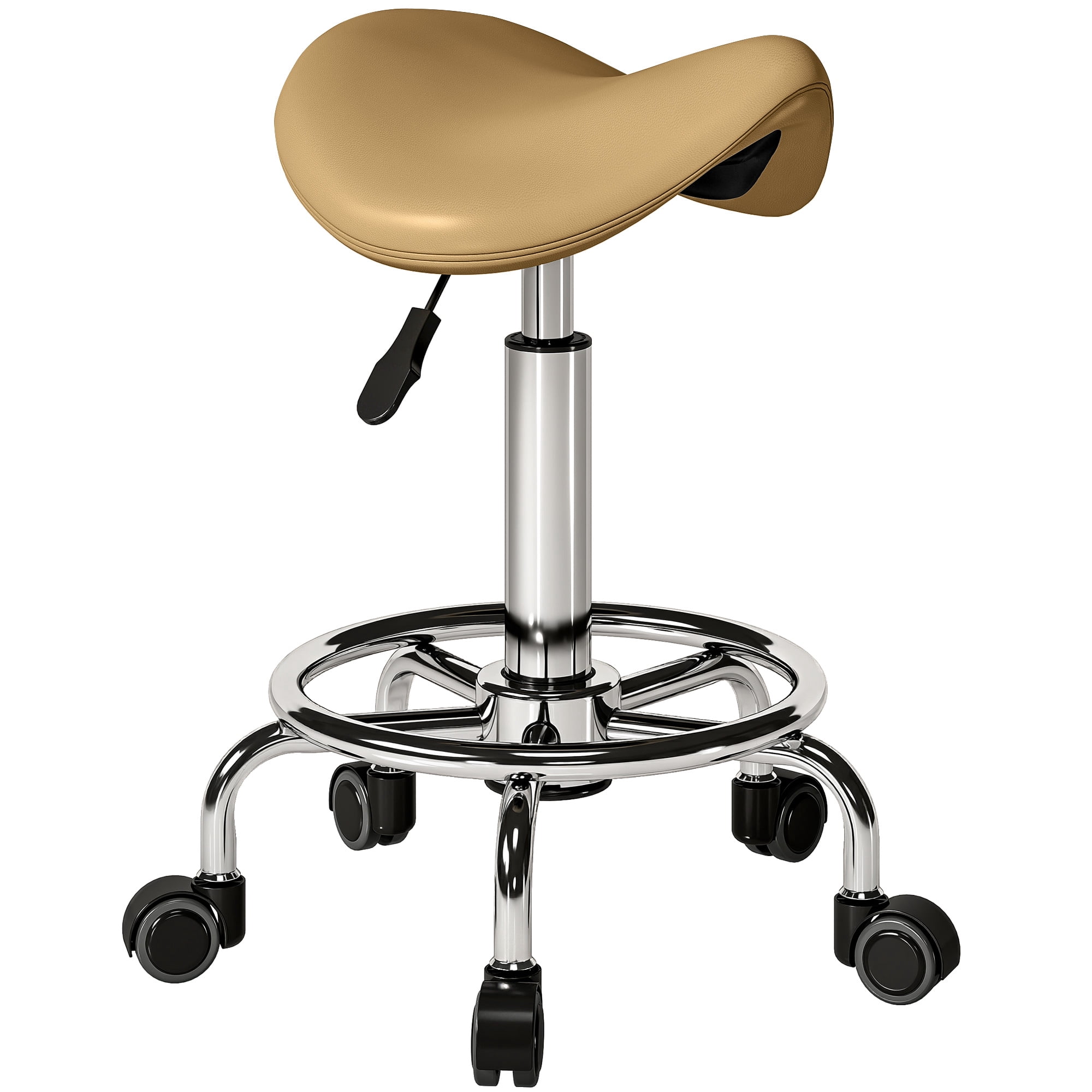 Click here for Homcom Saddle Stool Adjustable Rolling Salon Chair... prices
