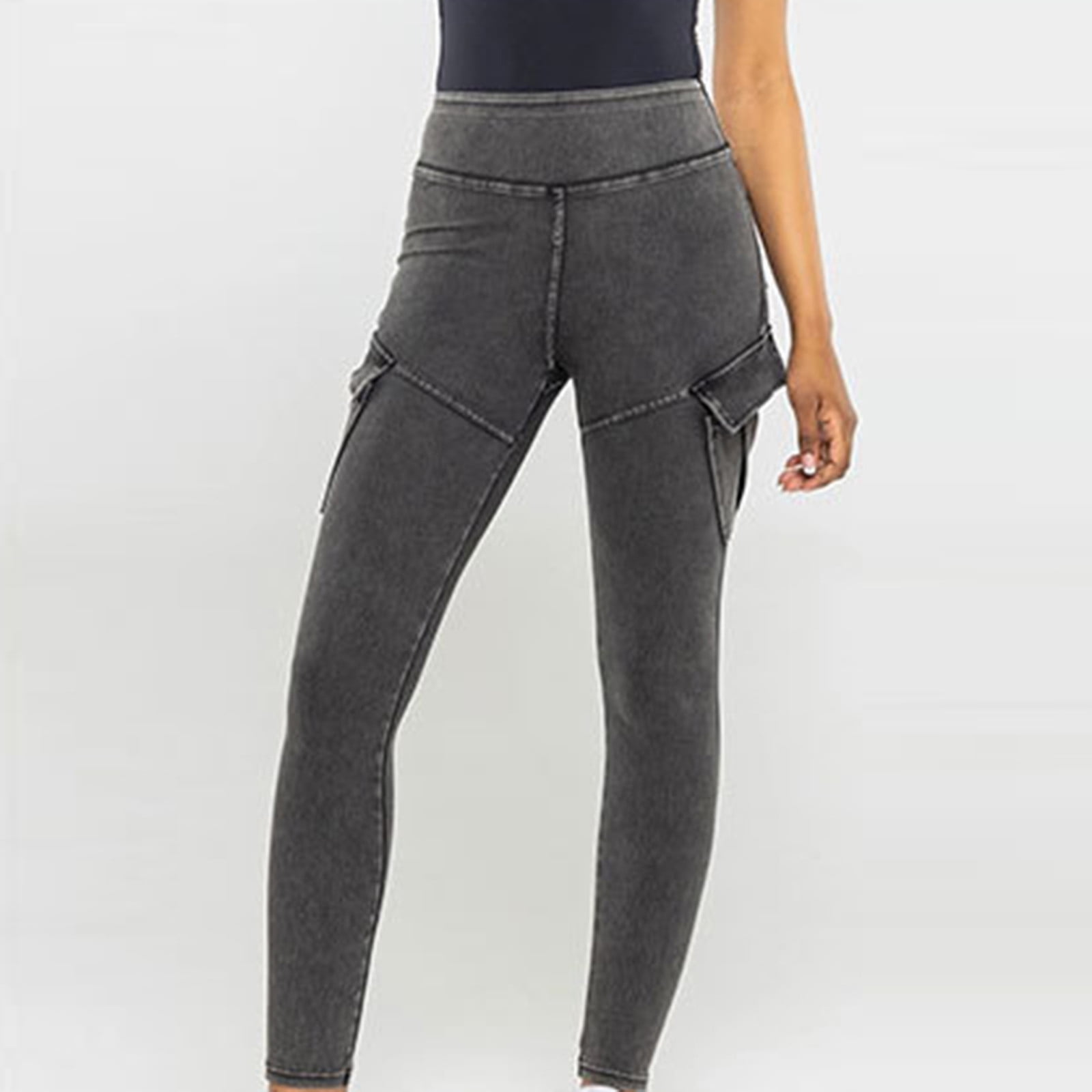 Click here for Aherbiu Leggings For Women High Waisted Denim Pant... prices