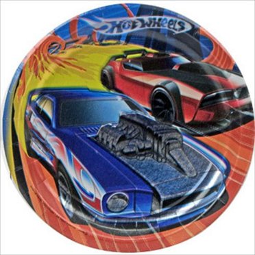 Hot Wheels 'Speed City' Large Paper Plates (8ct) - Walmart.com