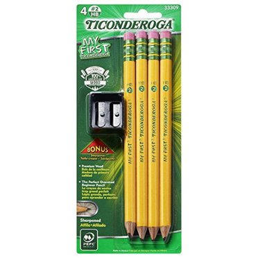 Ticonderoga No. 2 HB pencils #2 Lead - Graphite Lead - Assorted Wood ...