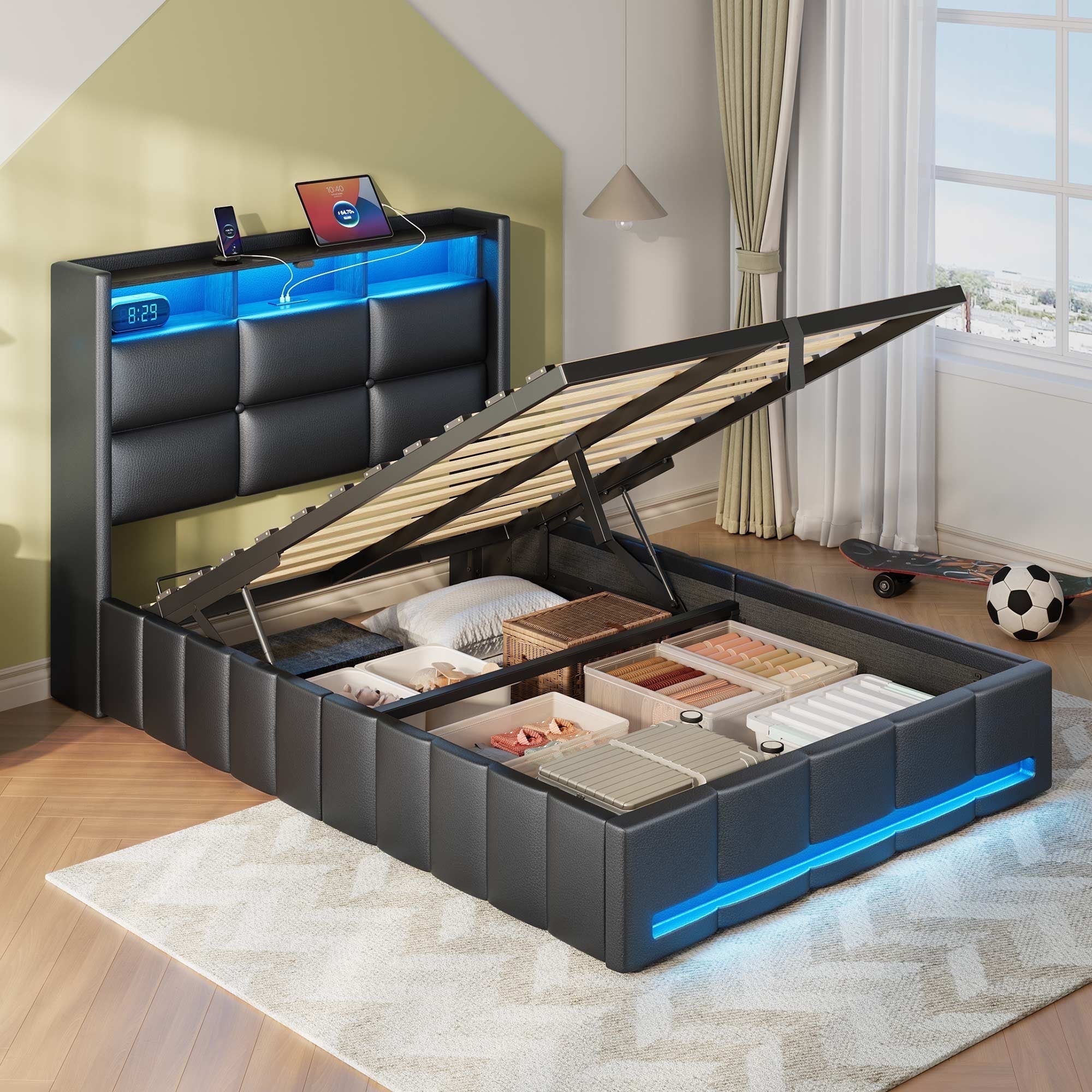 Click here for Greenstell Twin Size Lift Up Hydraulic Platform St... prices