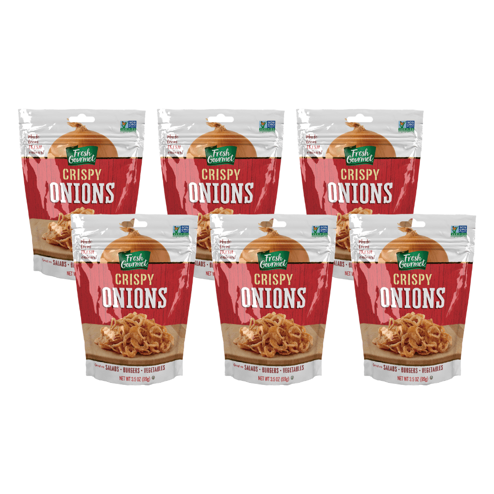 Fresh Gourmet Lightly Salted Crispy Onions, 3.5 OZ (Pack - 6) - Walmart.com