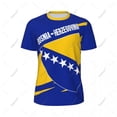 Bosnia And Herzegovina Flag Men Sports T-shirt Women Tees jersey for ...
