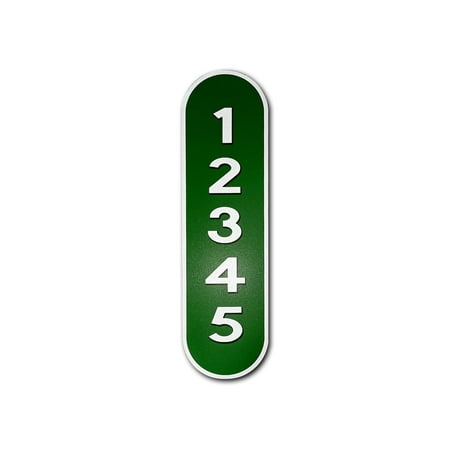 Reflective Vertical Address Plaque (Green) | Walmart Canada
