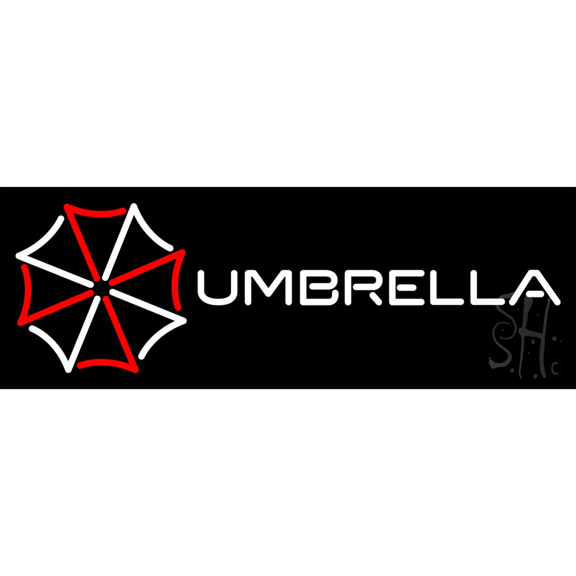Umbrella Corporation Logo White