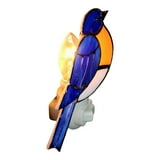 Gift Essentials Bluebird Night Light Stained Glass Nightlight ...