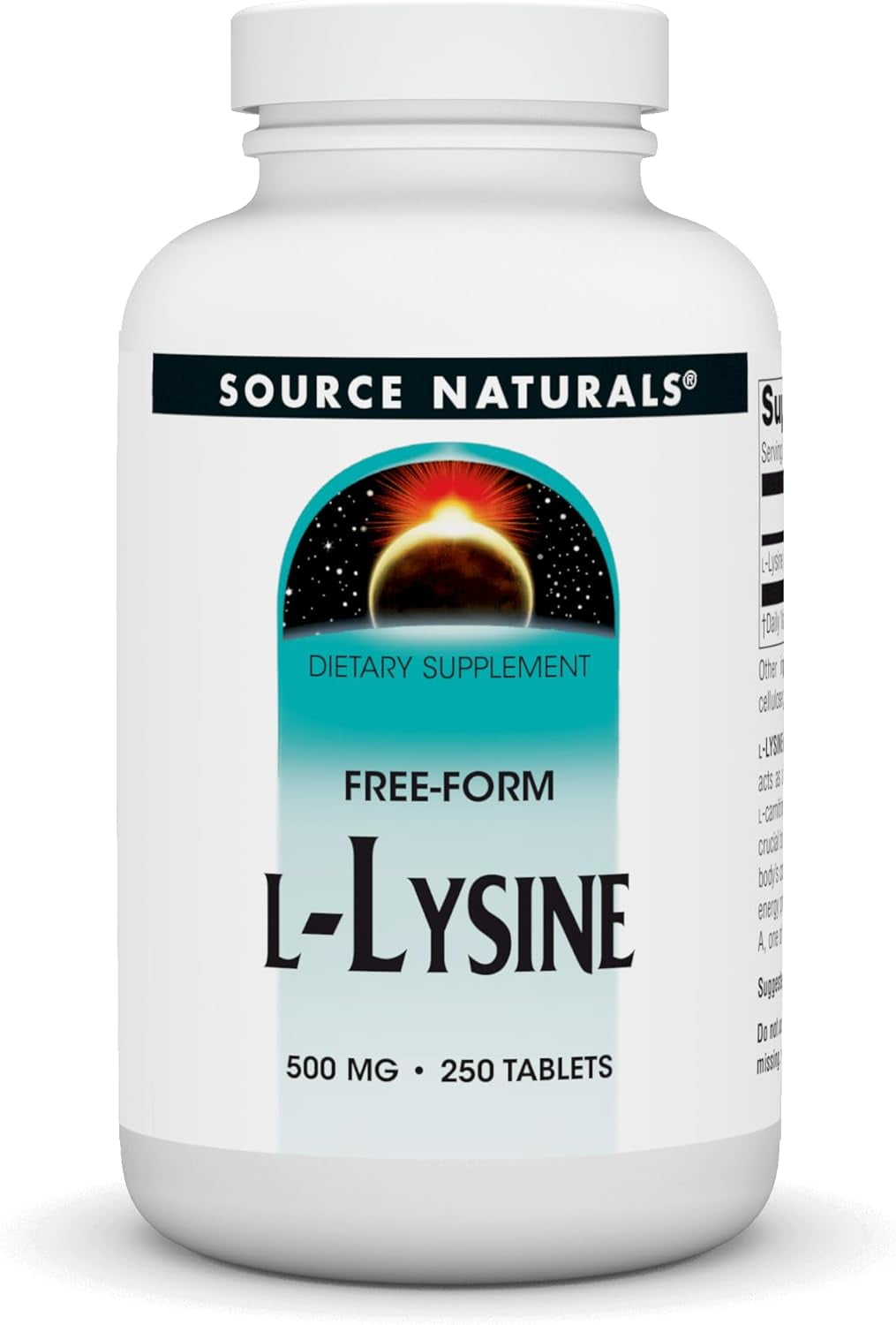 L-Lisina Source Naturals 500 Mg 250 Tabletas | Walmart en línea