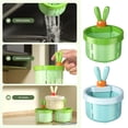 AOOOWER 2PCS Plastic Rabbit Ears Drain Filters Press to Dump Basket For ...