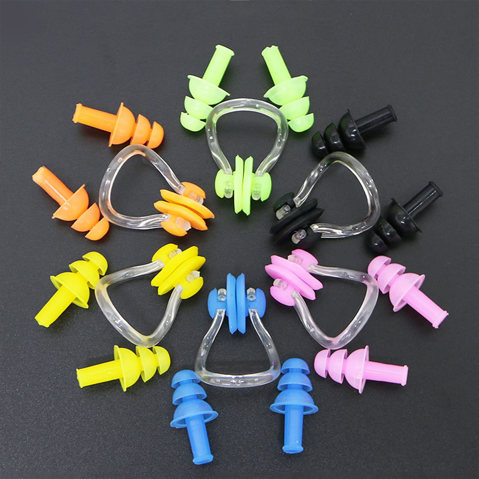 D-GROEE 7 Set Silicone Nose Clips Set Waterproof Swimming Nose Plugs ...