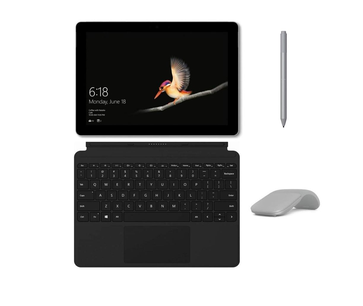 Microsoft Surface Go (Intel Pentium Gold 4415Y) with Microsoft Surface ...