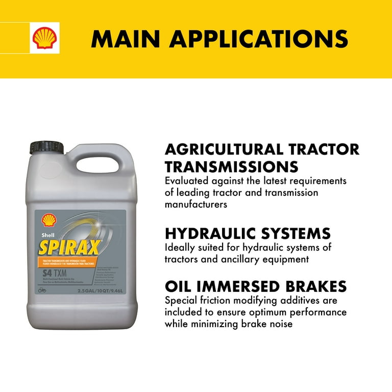 Shell Spirax S4 TXM Tractor Transmission Hydraulic Fluid, 58% OFF