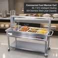 Temperature Control Buffet Warmer, Silver Stainless Steel Serving ...