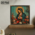 1pc Vintage Religious Wall Decor Prayerful Painting with Floral ...
