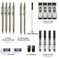 Nicpro Mechanical Pencil Kit, 6 Pcs Full-Metal Drafting Pencils 0.3mm ...
