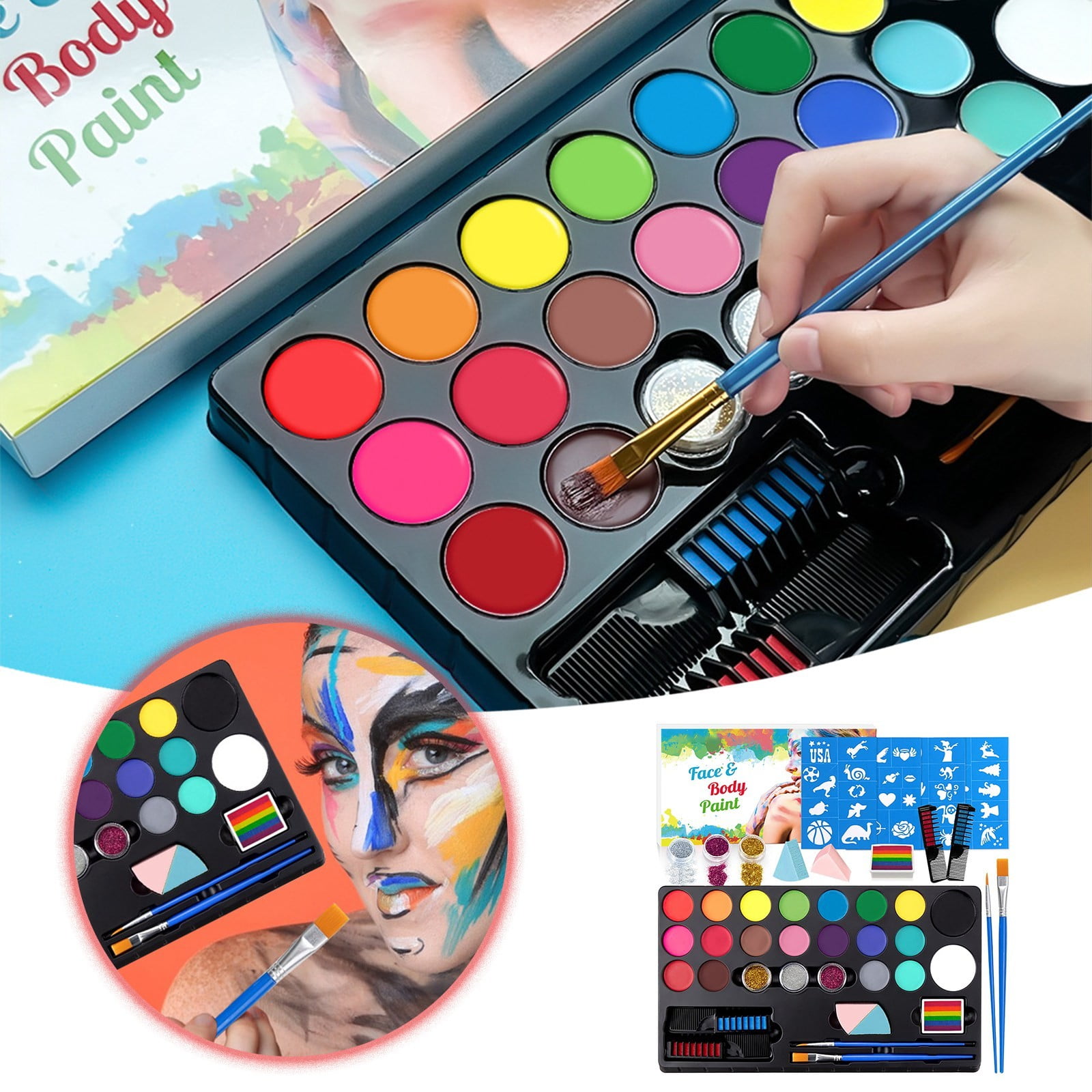 Click here for Lpsstore Body Painting Face Paint Set Hand Painted... prices