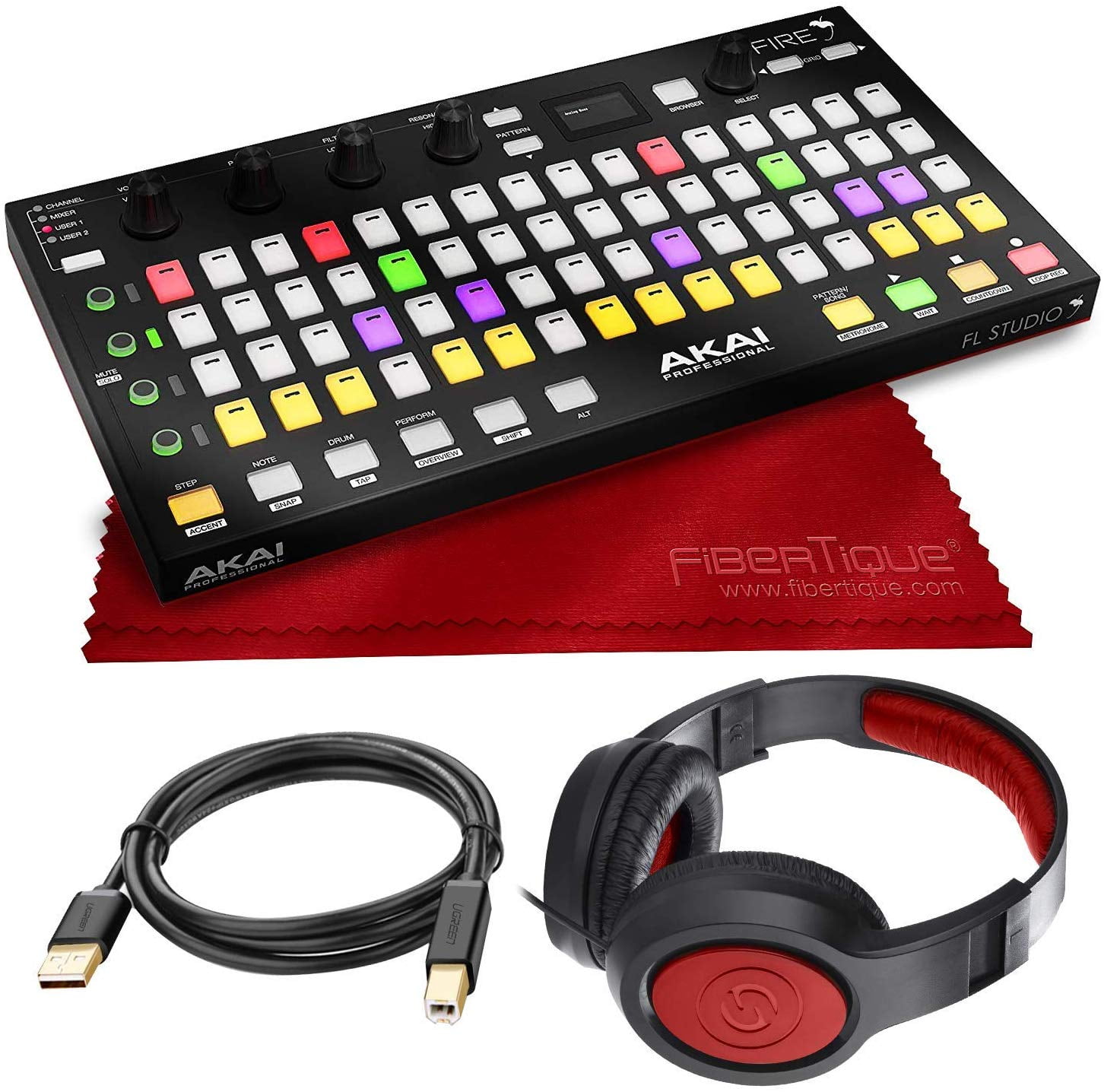 Akai Professional Fire Controller for FL Studio w/ 4x16 Velocity ...