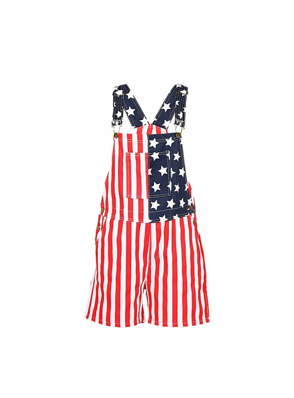 American Flag Overalls Men