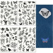 1Set 4 Sheets 11.6x8.2 Inch Stick and Stitch Embroidery Patterns Non ...