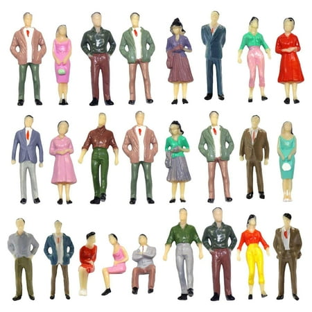 pitrice 50 Pieces 1:50 HO Scale People Figures for Train Station ...