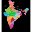 Iconic Arts Laminated 24x28 Poster: Map of India - Walmart.com