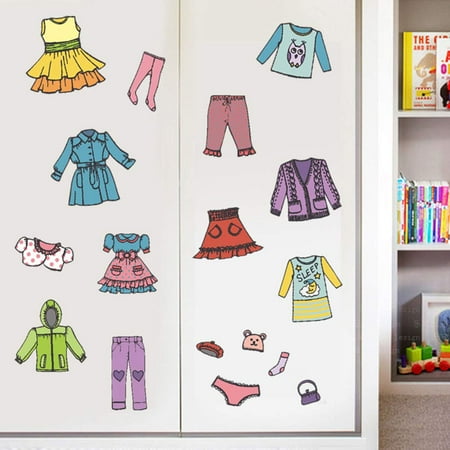 Wardrobe Clothes Classification Logo Costume Label Storage Box Stickers ...