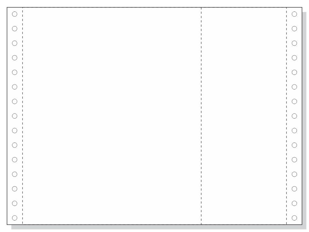 9-1/2 x 7" 1 Part Continuous Paper with Extra Vertical Perforation ...