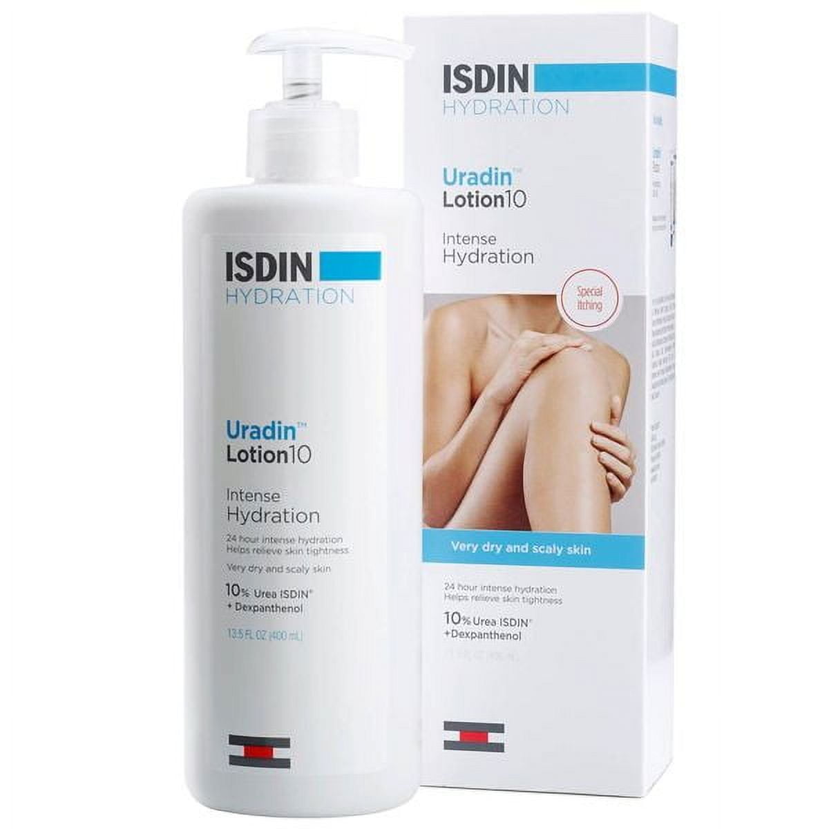 ISDIN Body Lotion Uradin 10, 24 Hour Intense Hydration, Fast Absorbing ...