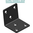 Black Stainless Steel Shelf Bracket,Joint Right Angle Bracket,L Shape ...