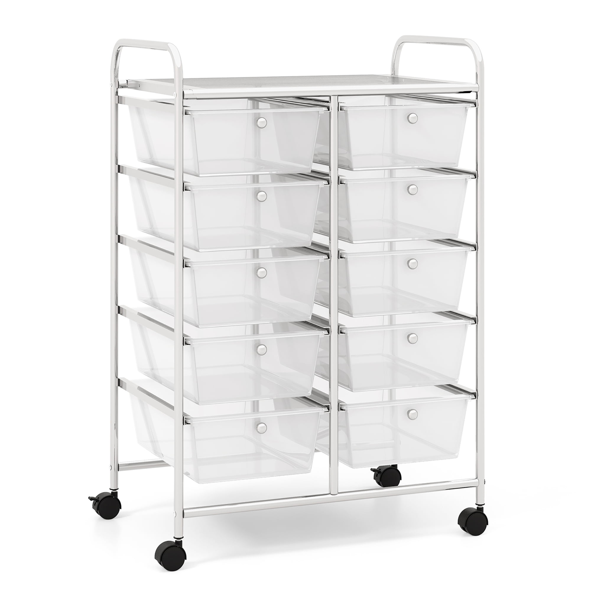 Click here for Gymax 10-Drawer Rolling Storage Cart Tools Scrapbo... prices