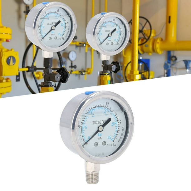 Water Pressure Gauge, Vacuum Pressure Gauge Pressure Gauge 1/4 NPT ...