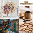 Uxcell 4 Pcs Unfinished Wood Slices, 6-6.3 Inch Natural Wooden Circles ...