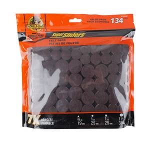 Click here for Super Sliders With Gorilla Glue Felt Value Pk Brow... prices