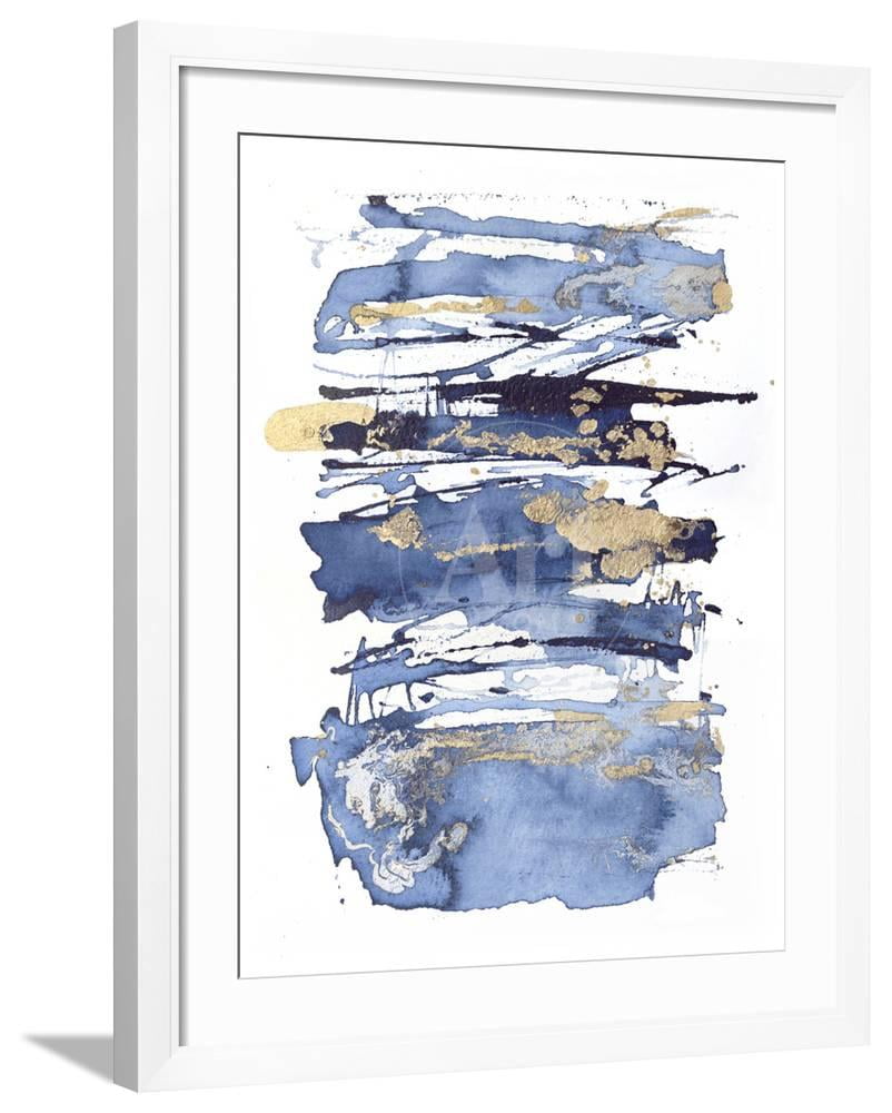 Blue Rapture I, Abstract Framed Art Print Wall Art by Julia Contacessi ...