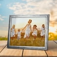 8x10 Horizontal Picture Frame Set of 7, Antique Silver Photo Frames for ...