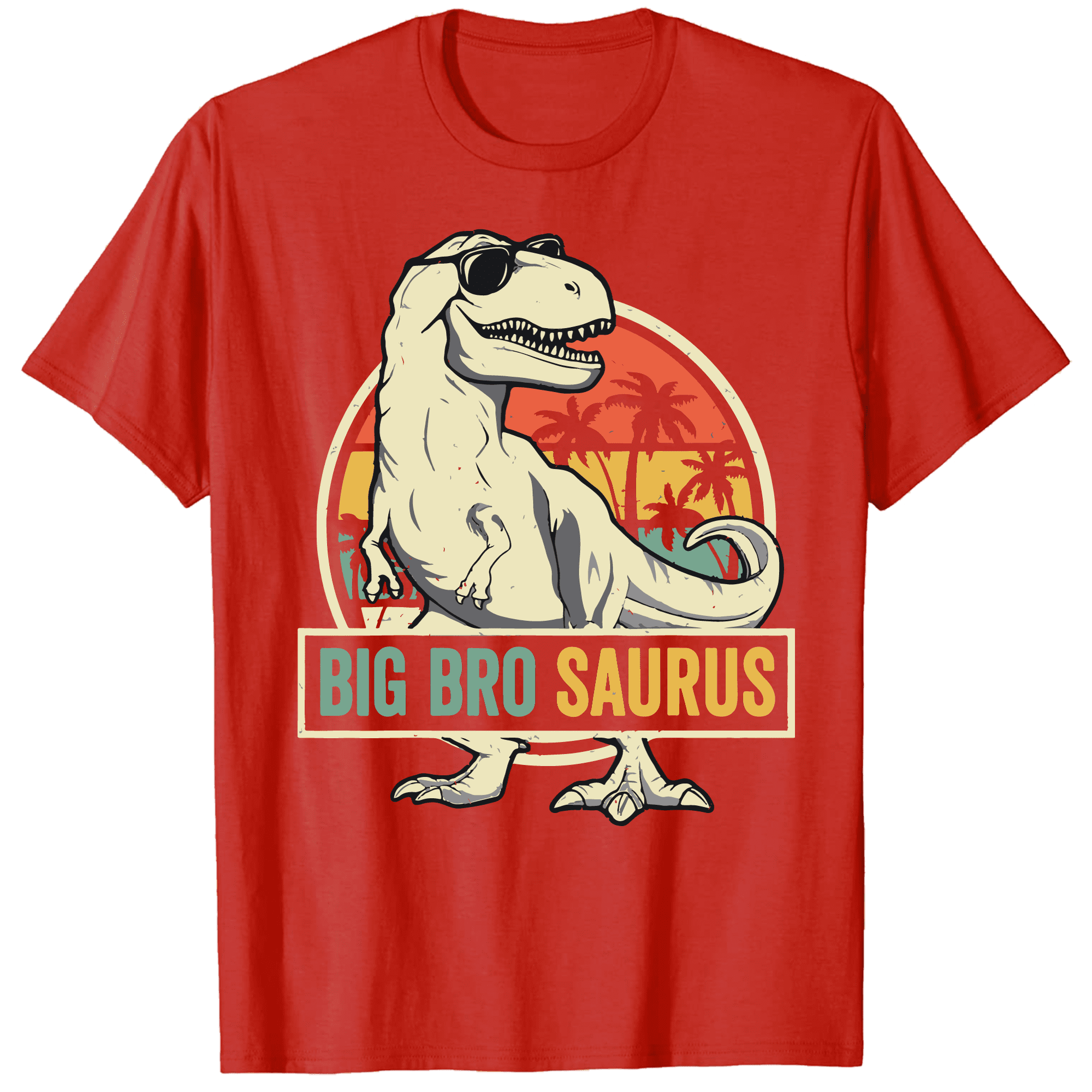 Big Bro Saurus Graphic T-Shirt for Boys T-Shirt Size 4-5 - Walmart.com