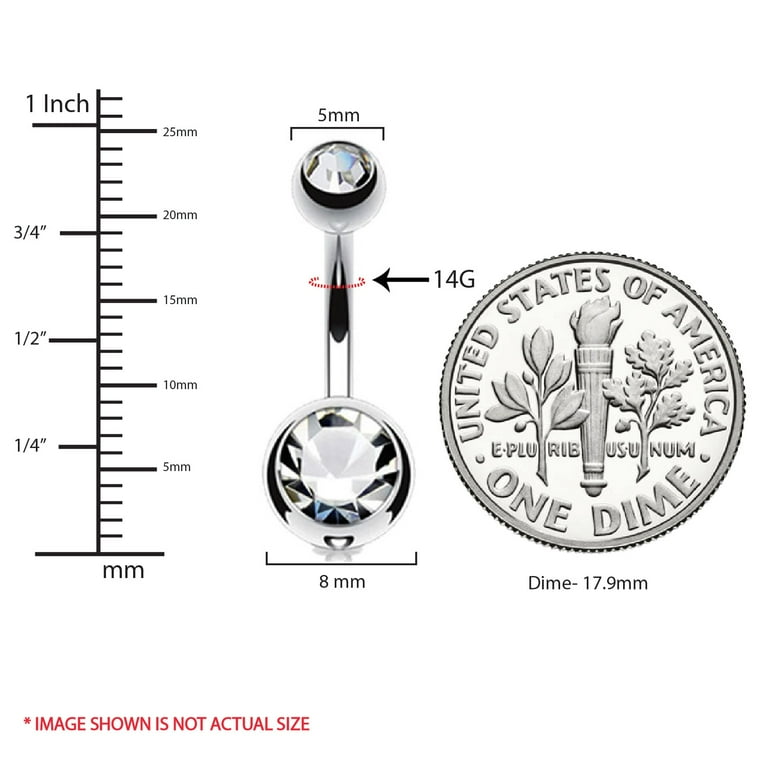 Body Piercing Size Chart