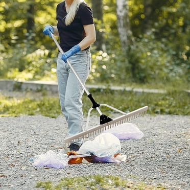 Strongway Heavy Duty Garden Tools, Pull-Behind Acreage Rake, 48in.W, 4 ...