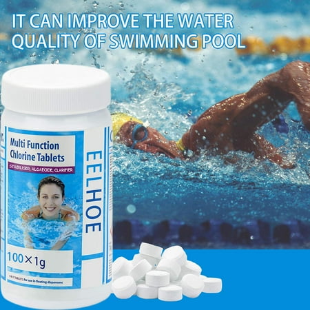 Multifunctional Effervescent Chlorine Tablets Swimming Pool Algaecide ...