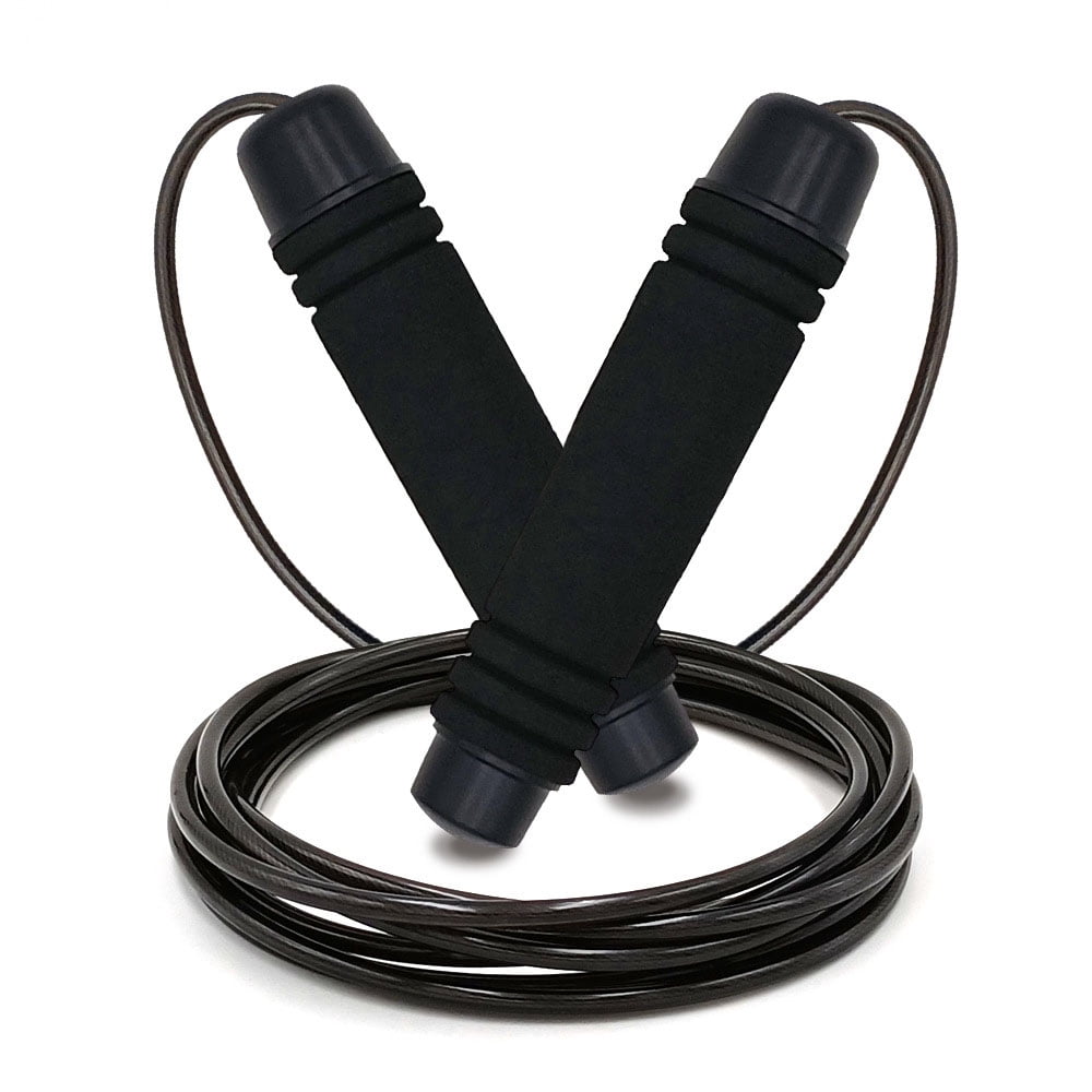 Adjustable- Jump Rope With Foam Grip Handles - Fast Endurance Workout ...